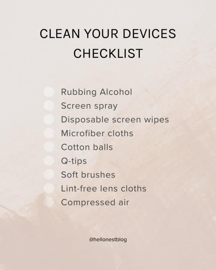 Want to Stay Healthy This Fall? Clean Your Phone! | Hello Nest