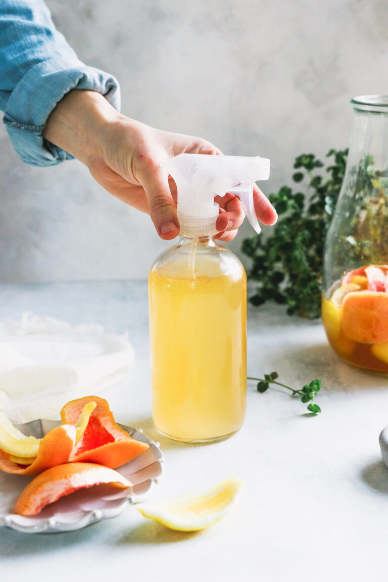 You Can Make this DIY Enzyme Cleaner from Kitchen Scraps | Hello Nest
