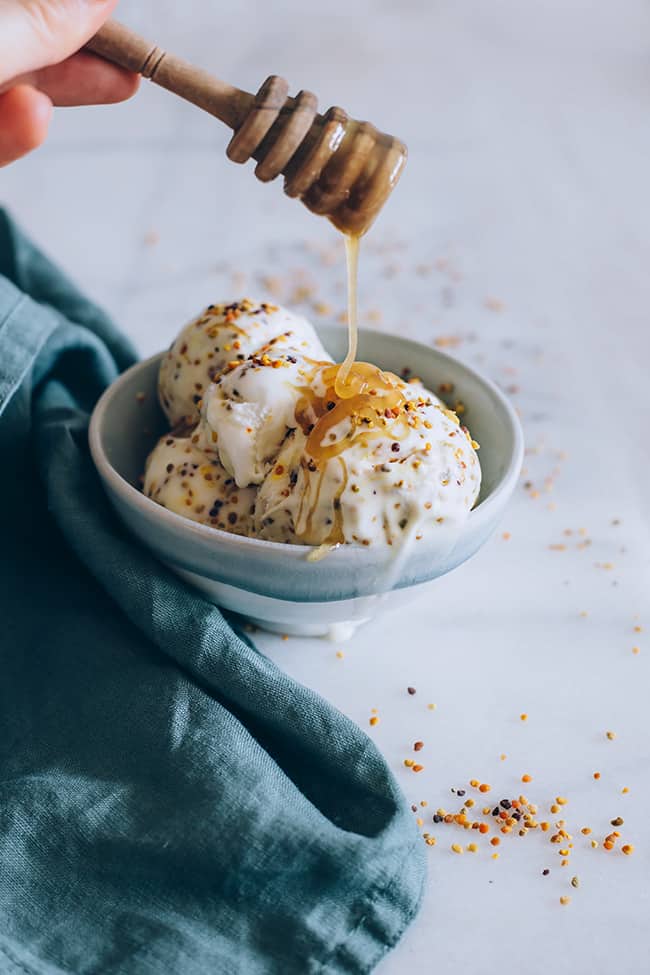 Protein-Packed Frozen Yogurt with Bee Pollen | Hello Nest