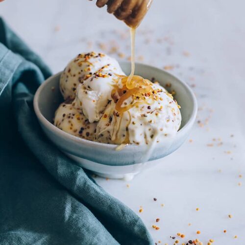 Protein-Packed Frozen Yogurt with Bee Pollen | Hello Nest