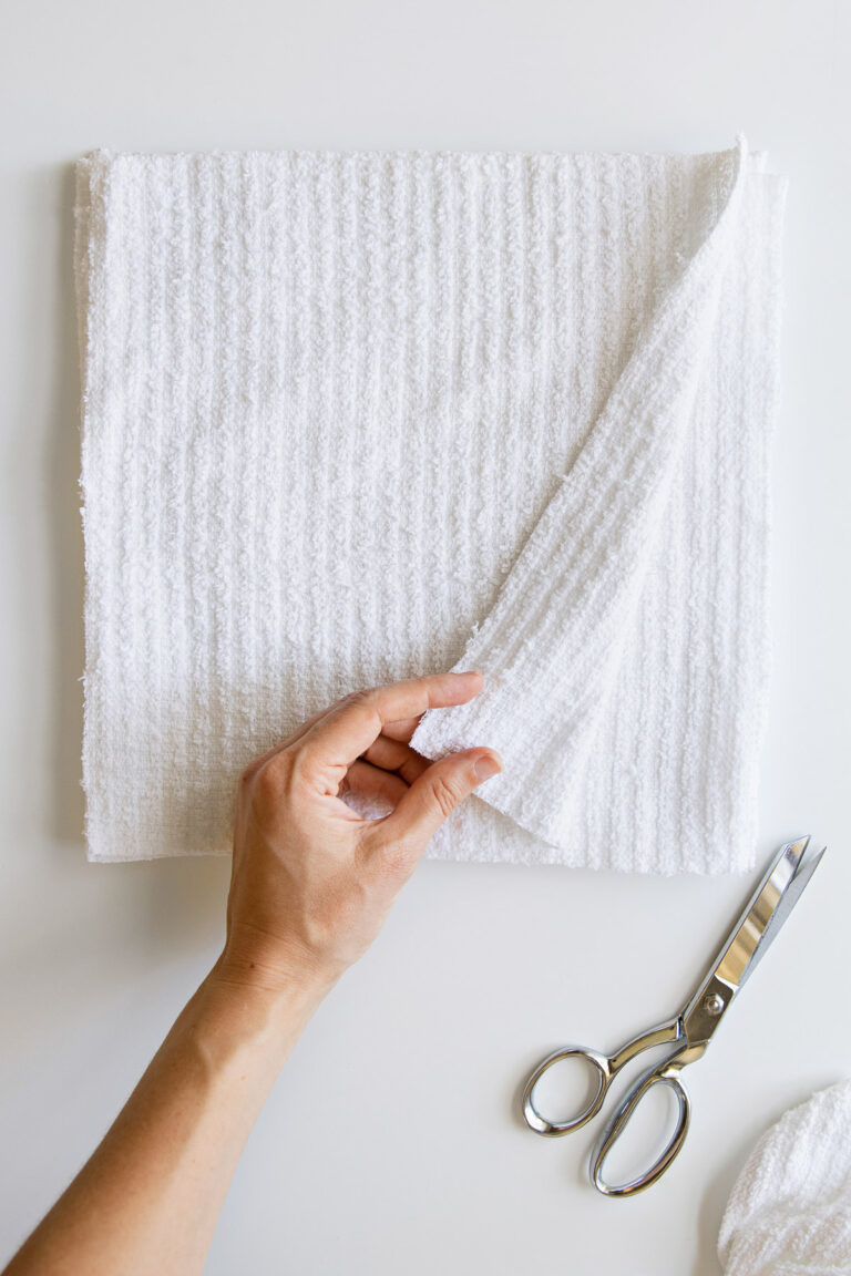 How To Make Your Own Reusable Paper Towels | Hello Nest