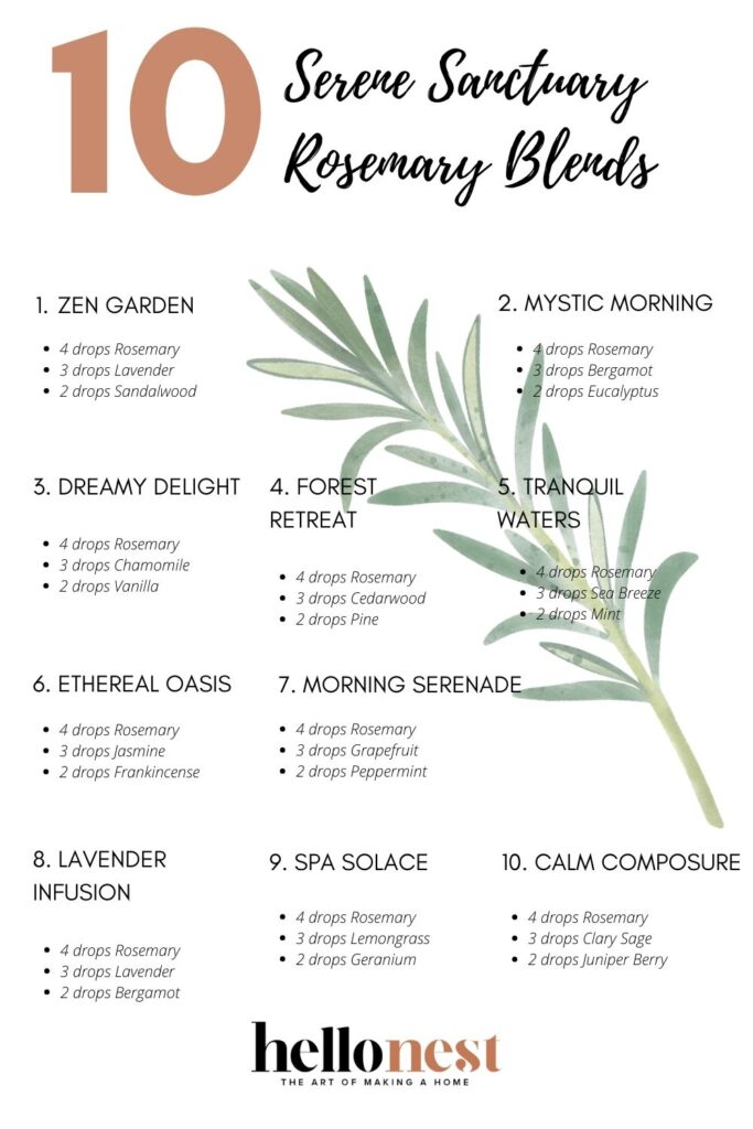 30 Rosemary Diffuser Blends To Scent Your Space | Hello Nest