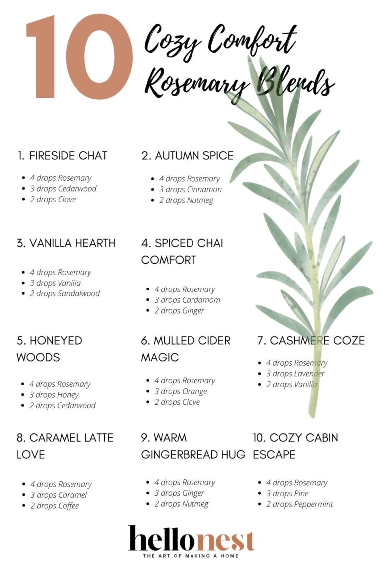 30 Rosemary Diffuser Blends To Scent Your Space | Hello Nest