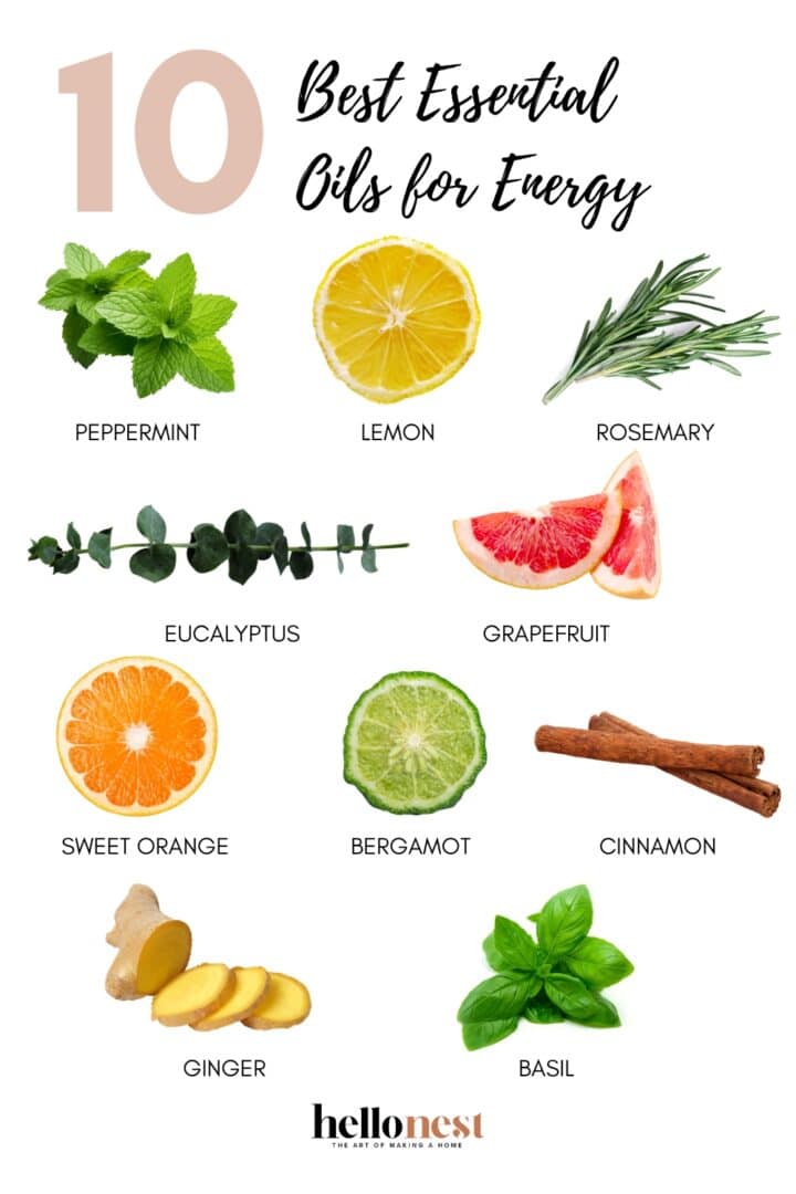 The Best Essential Oils to Boost Your Energy Naturally | Hello Nest